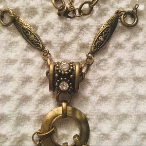 Jewelry | Gold And Crystal Necklace | Poshmark